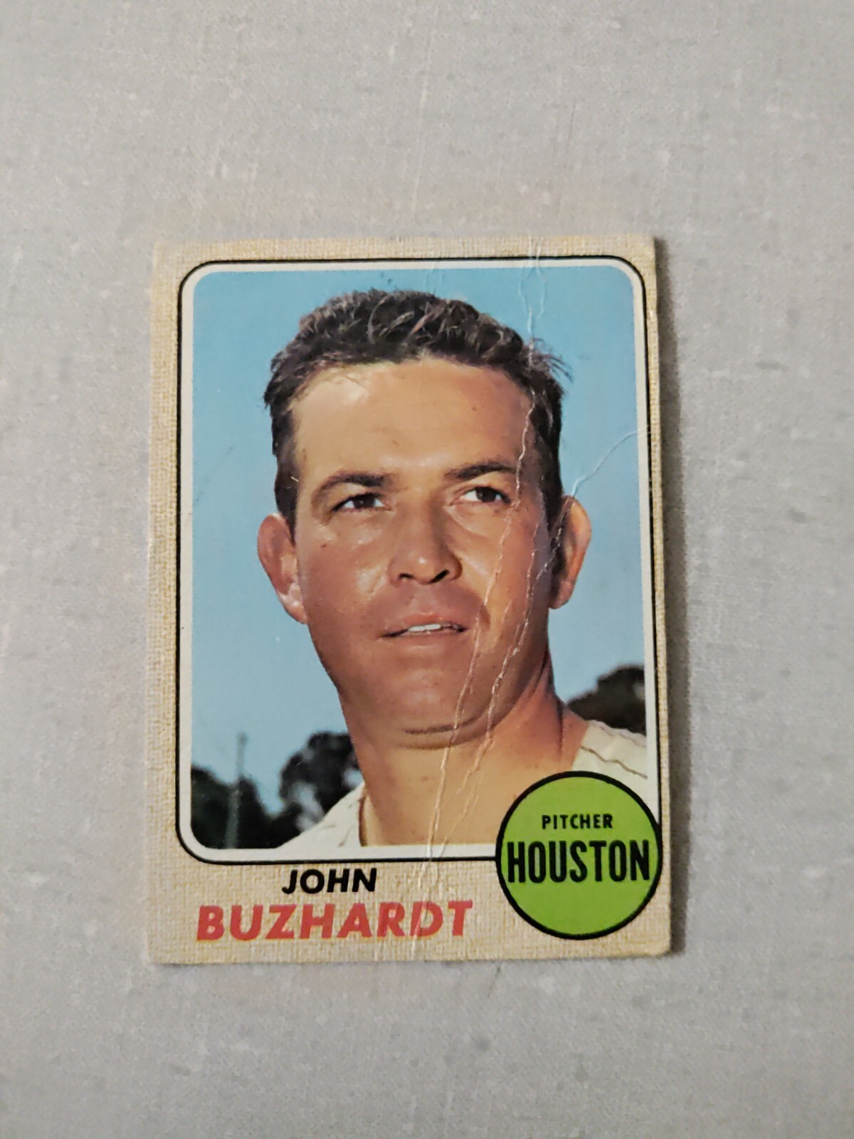 1968 Topps Baseball Card #403 John Buzhardt - creases free shipping | eBay