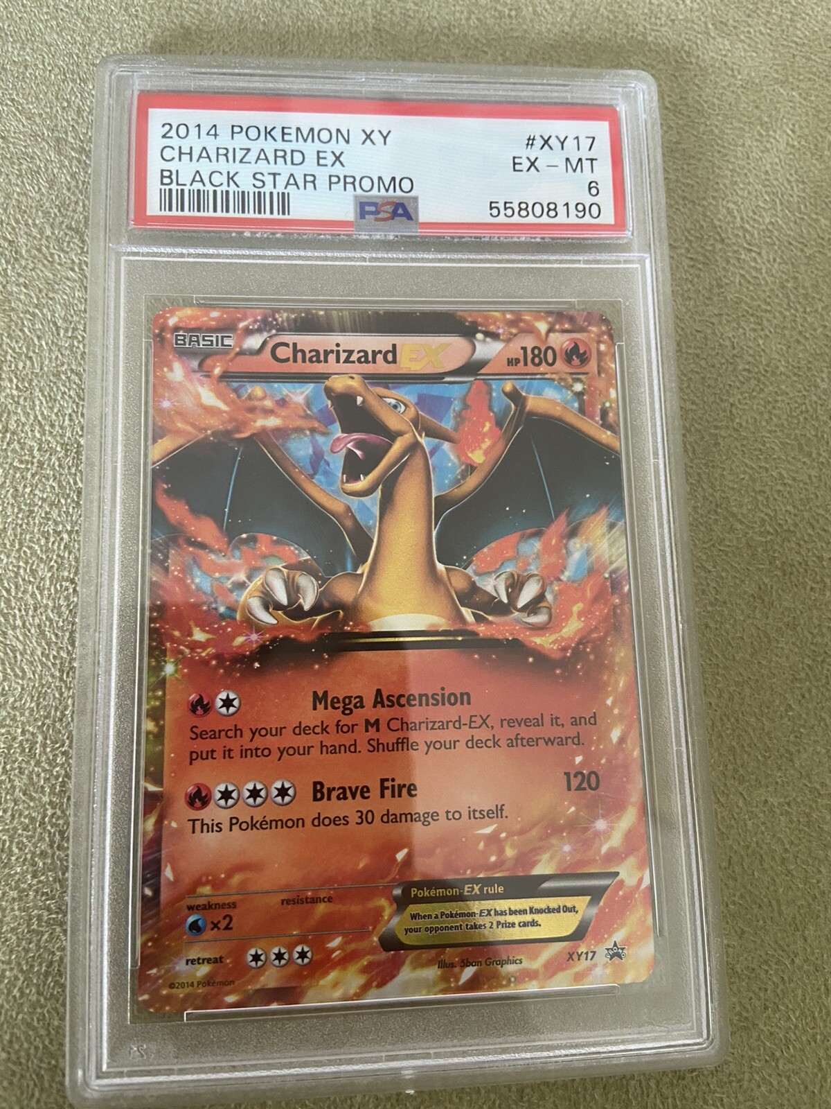 2014 Pokemon XY Charizard EX Black Star Promo #XY-17; PSA 6 | eBay