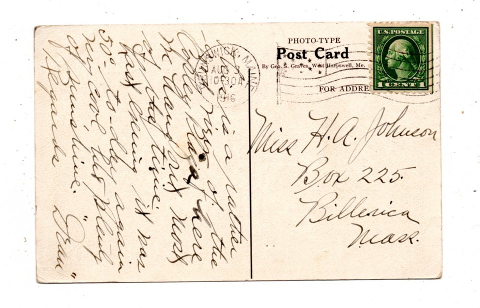 NEW MEADOWS RIVER, ME ~ GURNET HOUSE INN ~ used 1916 | eBay