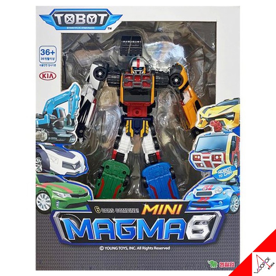 TOBOT 2021 MINI MAGMA 6 & MINI GIGA 7 Combine Transformer Robot Set ...