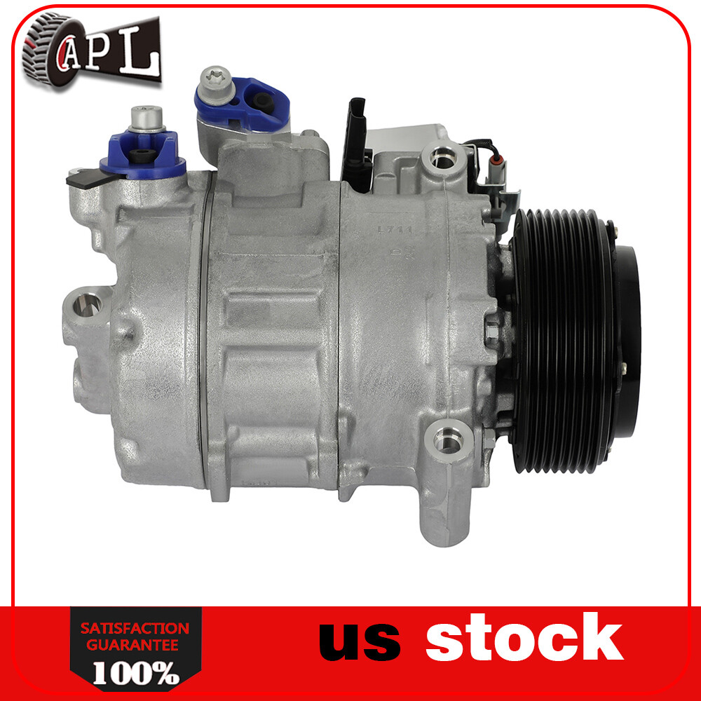A/C AC Compressor w/ Clutch for BMW 528i 2011 F10 L6 3.0L 4.4L CO ...