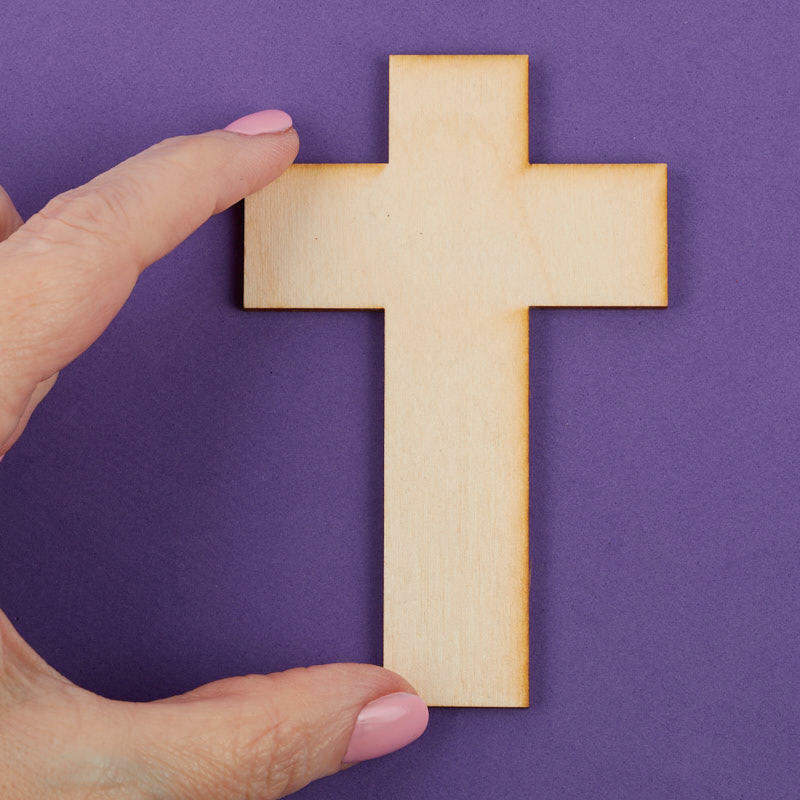 Unfinished Laser Cut Wood Crosses | 18 Crosses | eBay