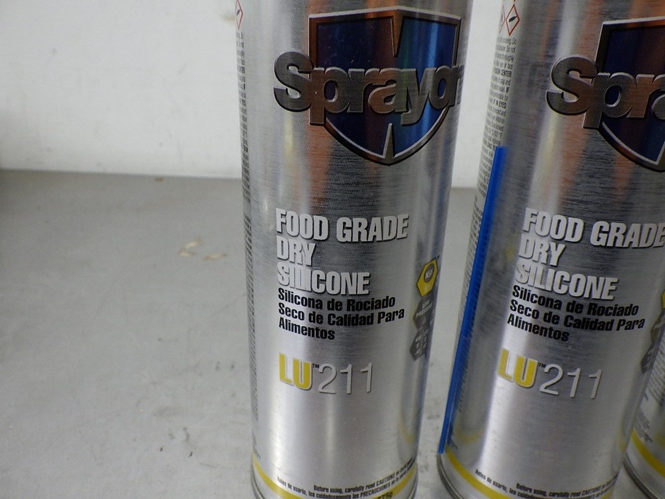 4 NEW! 13.25oz SPRAYON LU211 Food Grade Dry Silicone Lubricant | eBay
