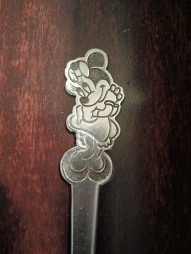 Vintage Minnie Mouse Youth Fork Walt Disney 5 1/4" Stainless Flatware ...