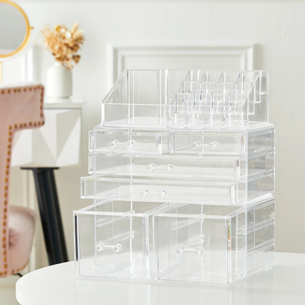 Clear Perspex Makeup Drawers | Saubhaya Makeup