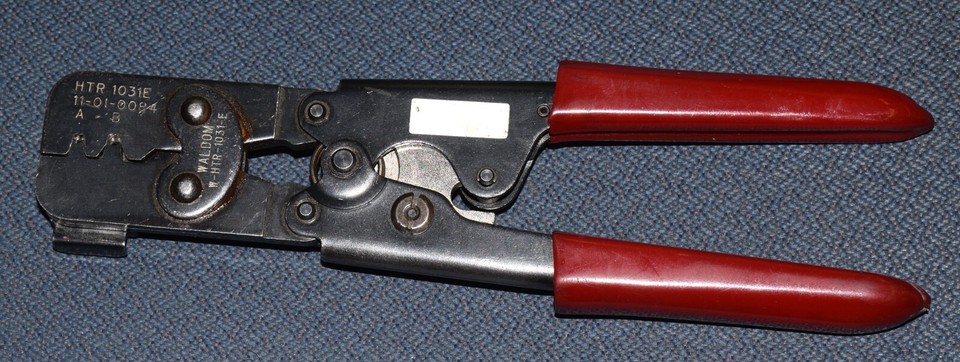 WALDOM CRIMPER Tool for 0.093" Terminals 24-14 AWG Locator HTR-1031-E ...