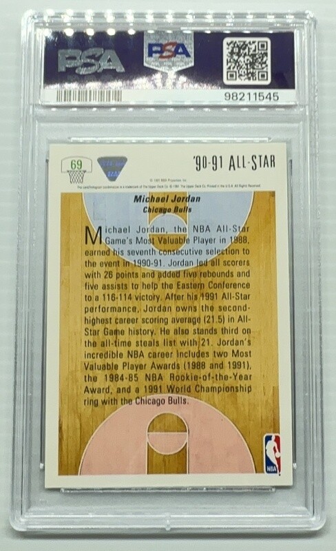 1991-92 Upper Deck Michael Jordan #69 PSA 9 MINT Bulls | eBay