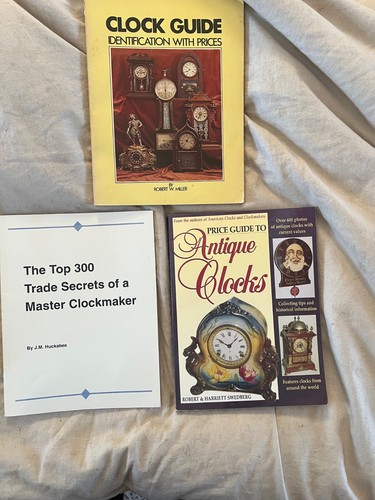Lot of 3 Antique Clock Books | eBay