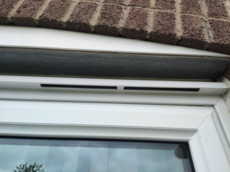 Window Door External Grille Trickle Air Vent Slot Covers White Plastic ...