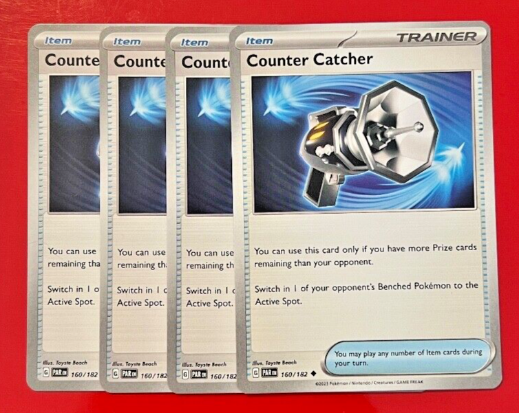 4x Counter Catcher 160/182 Pokémon TCG Paradox Rift Item Card Lot NM | eBay