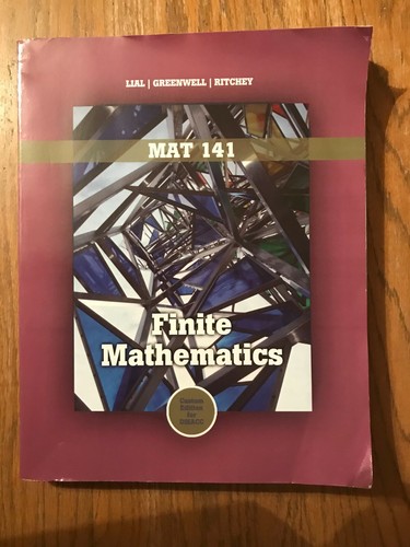 Mat 141: Finite Math Custom Edition for DMACC | eBay