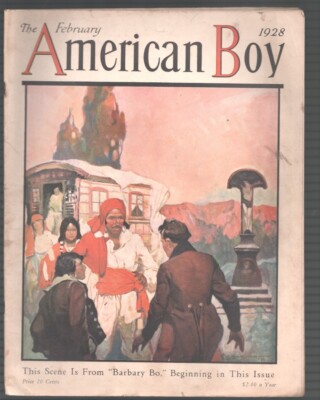 MAG: American Boy-2/1928-Frank Schoonover Cover-Ray Cummings-Pulp ...