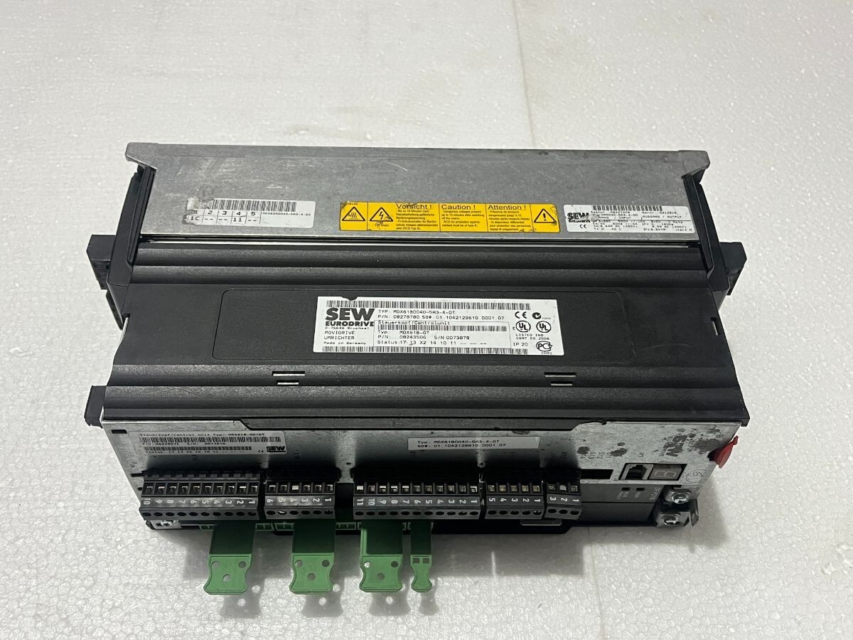 SEW EURODRIVE MDX61B0040-5A3-4-OT INVERTER DRIVE 08279780 CONTROL UNIT ...