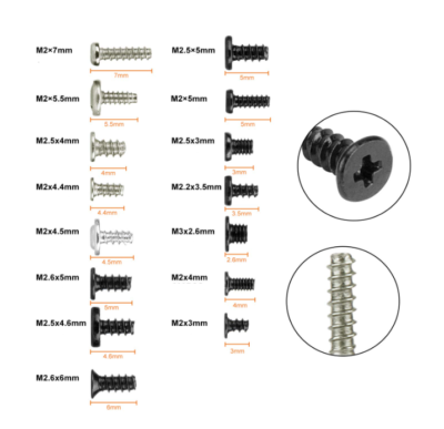 M2 M2.2 M2.5 M2.6 M3 High Precision Laptop Screws Micro Tiny - FREE ...