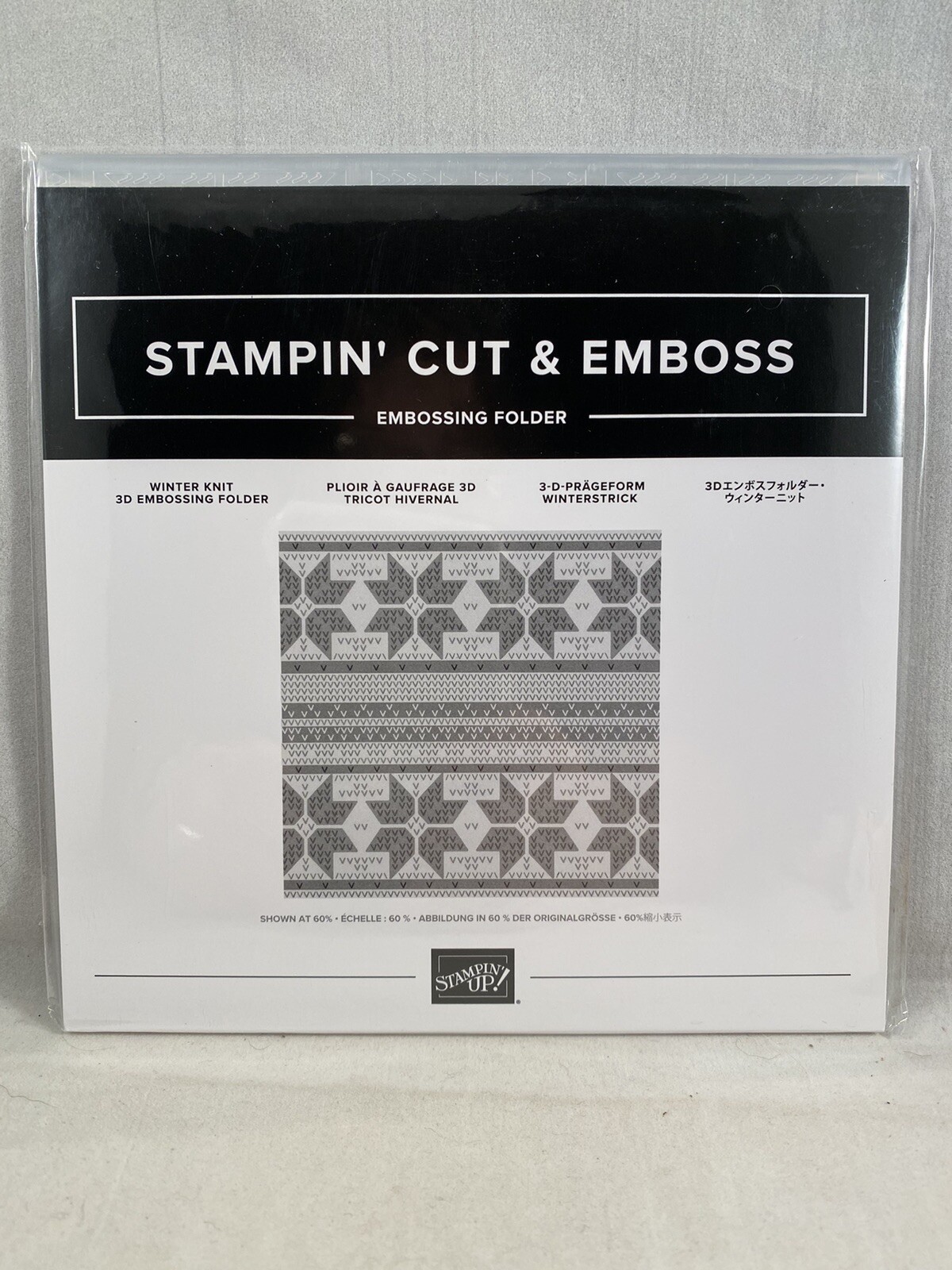 Winter Knit 3d Embossing Folder Stampin up Sweater Cold for sale online ...