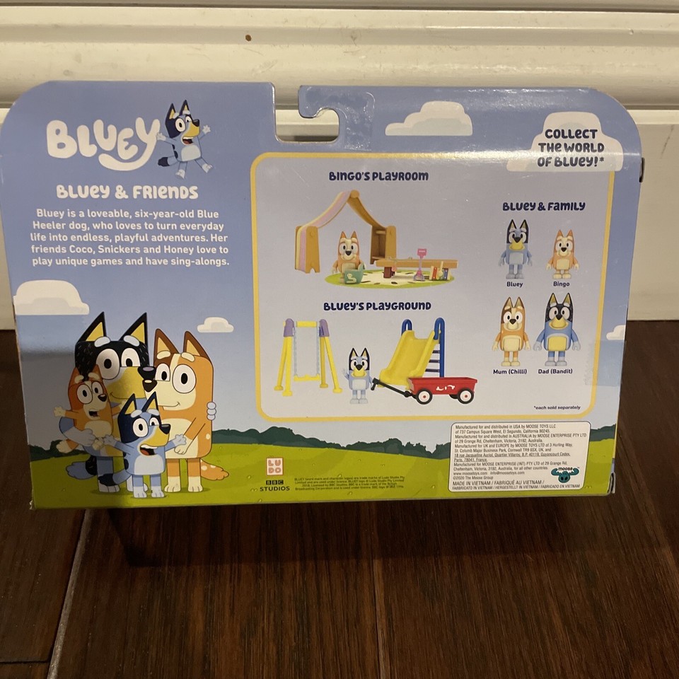 Brand New Sealed Bluey And Friends Figure Pack inc. Bluey Coco Snickers & Honey | eBay