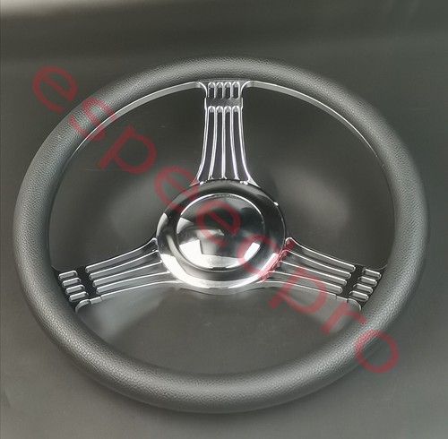 14" Steering Wheel Kit Banjo Style 9-Hole Street Hot Rod GM Horn Button ...