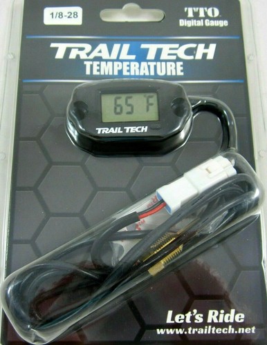 Trail Tech TTO 742-ES2 Temperature Meter Digital Gauge 1/8x28 BSPP ...