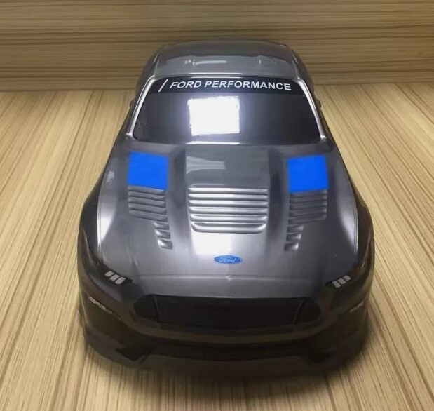 FORD MUSTANG BLACK PVC Body Shell For 1/10 On Road Car | eBay