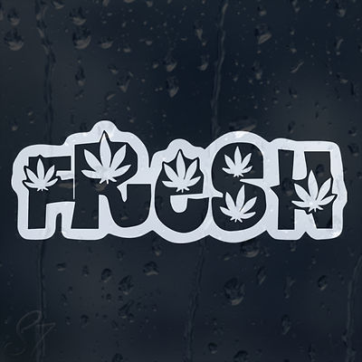 Fresh Weed Marijuana Car Decal Vinyl Sticker Window Bumper Panel | eBay