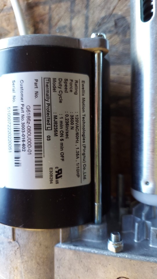 New Stryker 3003-016-602 Bed Motor Gatch (Foot) Actuator G6186z-080U000 ...
