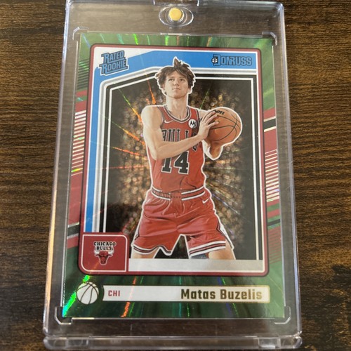 2024-25 Panini Donruss - Rated Rookie Matas Buzelis #240 Holo Green ...
