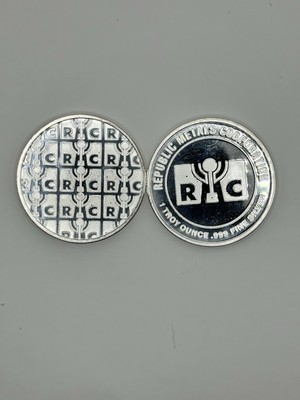 Republic Metals Corporation .999 Fine Silver 1 Troy Ounce RMC Round 1 ...