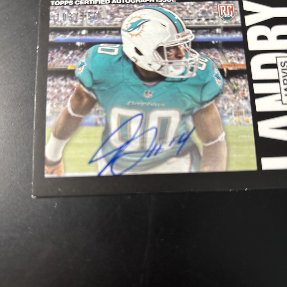 2014 NFL Topps Jarvis Landry RC Autograph 103/150 Miami Dolphins 1985 ...