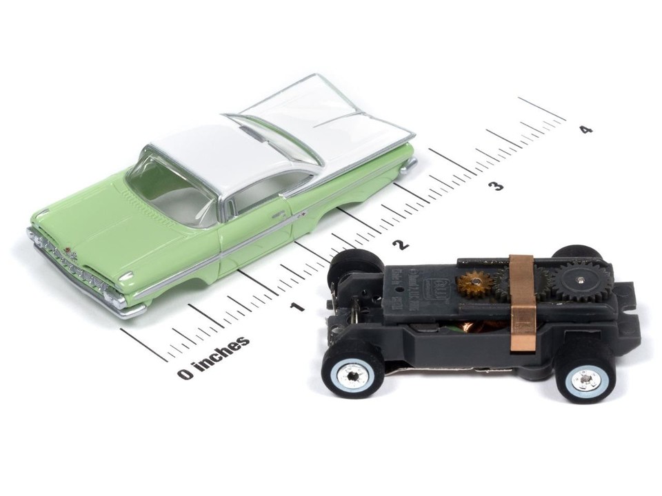 Autoworld SC408-3G Thunderjet 1959 Chevy Impala HO Scale Electric Slot ...