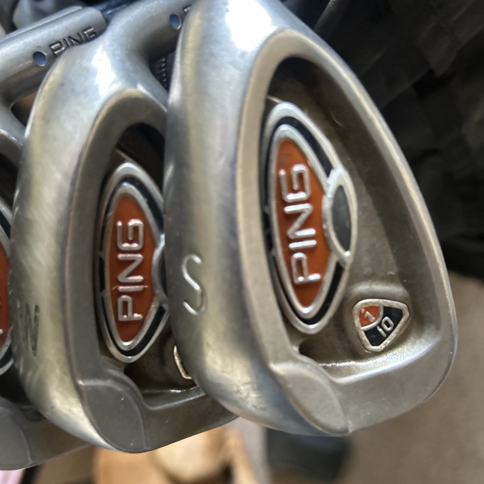 PING i10 Golf Iron Set AWT steel shafts 4/5/6/7/8/9/PW/SW Blue Dot Reg ...