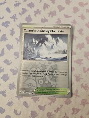 Calamitous Snowy Mount - 174/193 - Reverse Holo - Pokemon Paldea ...