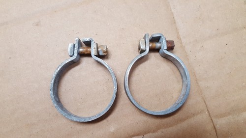 69-76 Kawasaki H1 500 KH500 carburetor spigot mount clamp x2 OEM 16051 ...