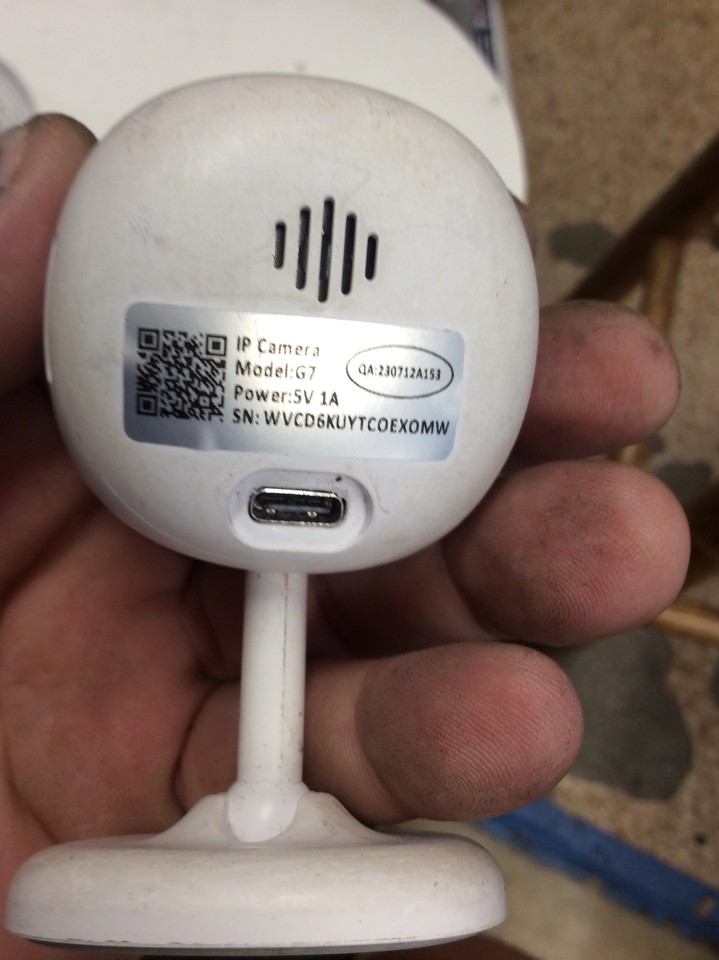 Ip Camera Model G7 With Cord Works | eBay