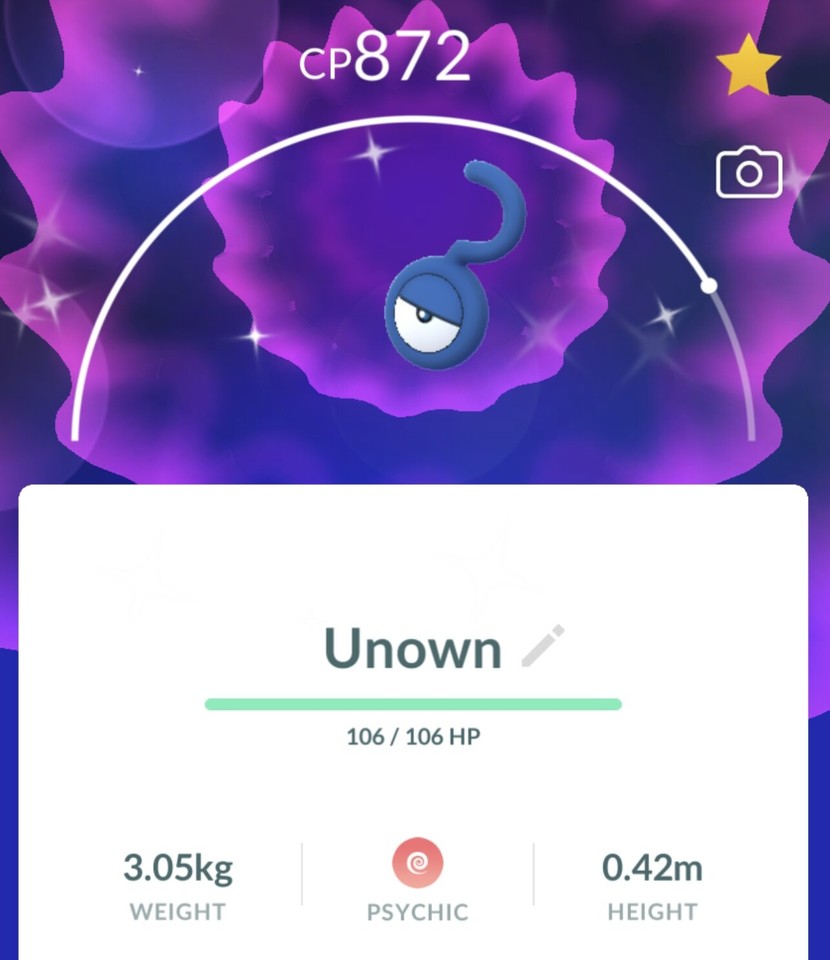 NEW Shiny Question Mark Unown (?) Go Fest Pokémon Go | eBay