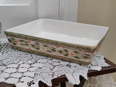 Temptations Presentable Ovenware Old World Casserole Baking Dish 10.75 ...