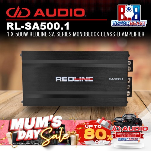 DD Audio RL-SA500.1 1 x 500W Redline SA Series Monoblock Class-D ...