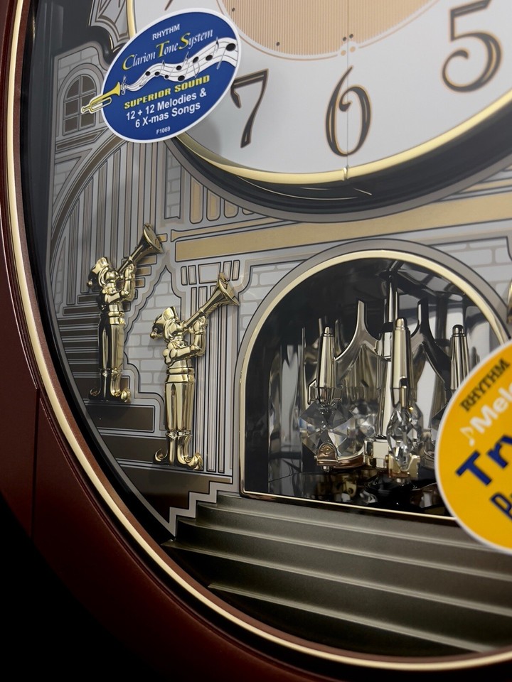 NEW Rhythm Small World Palacio Moving Dial Musical Motion Wall Clock ...