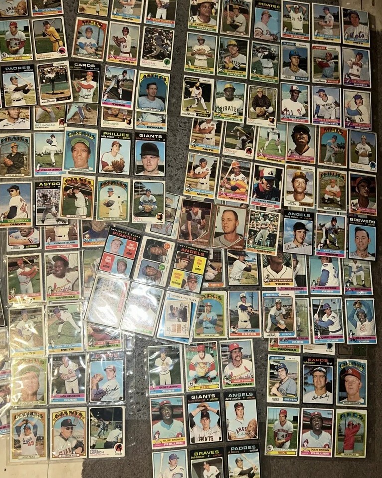 355 Vintage 60s&70s Baseball Card Lot Various Condition NonGraded Well ...