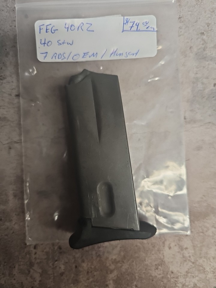 FEG 40RZ .40 S&W 7 rd Magazine 🇭🇺 Factory Original OEM 40 RZ clip Rare ...