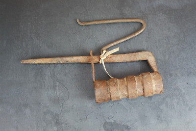 Vintage Rustic Iron Door Lock Handcrafted Indian Antique | Primitive ...