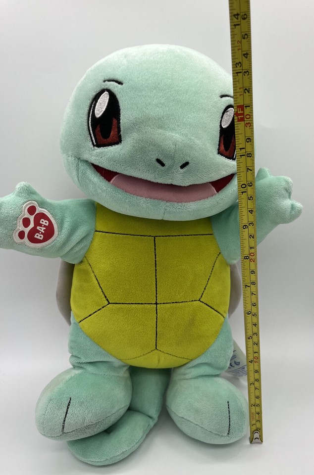 Pokemon Build-a-Bear Squirtle 14" Stuffed Plush Nintendo, 2017 Working ...