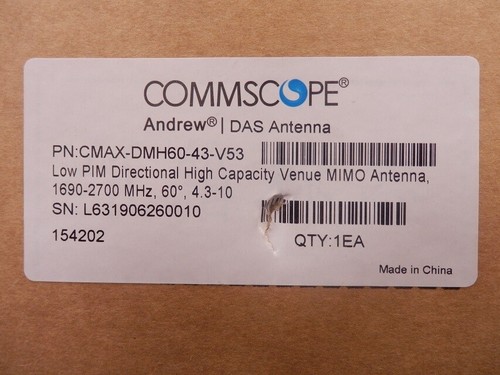 Commscope Low PIM Directional High Capacity Venue MIMO Antenna CMAX ...