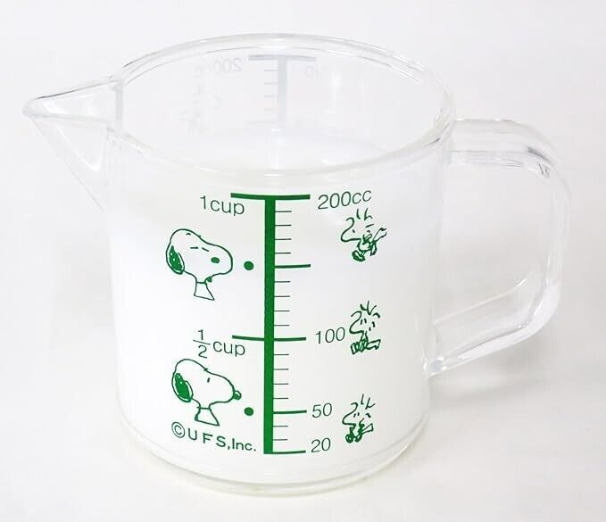 OSK Snoopy measuring cup (small) Scale capacity 200 ml Japan | eBay