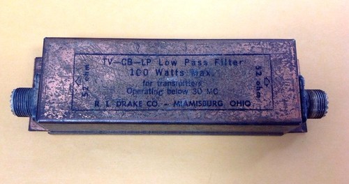 RL Drake Co, TV-CB-LP Low Pass Filter, 100 W Max | eBay