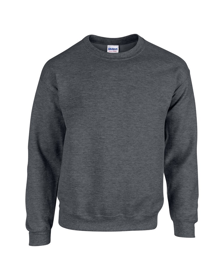 Gildan G180 Adult Cotton/Polyester Crew Neck Heavy Blend Fleece Knit ...