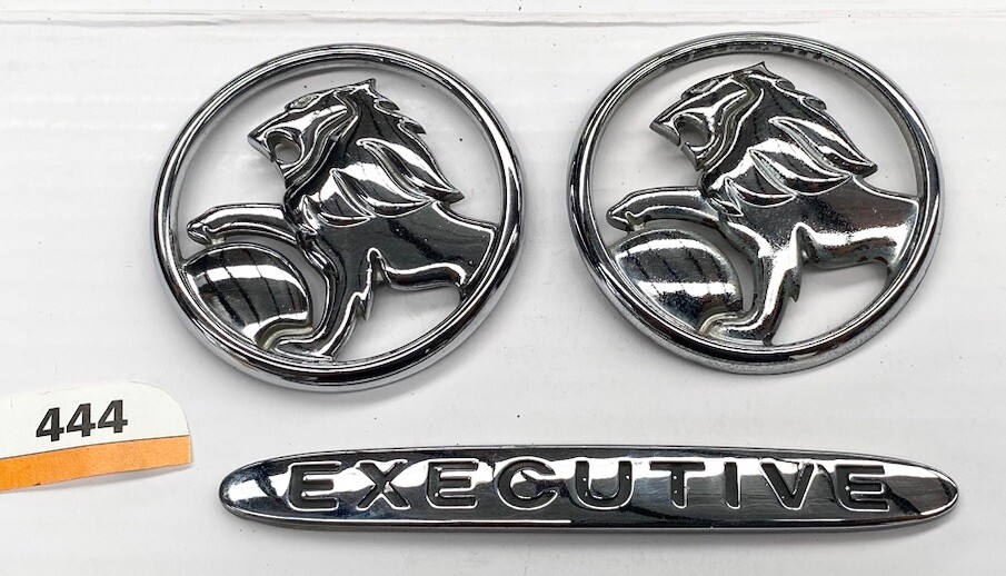 2 x HOLDEN VT VX Logos BOOT Emblems Chrome Plastic/ 1 x Executive ...