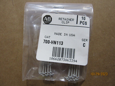 (10) Allen Bradley 700-HN113 Retainer Clips New in sealed package | eBay