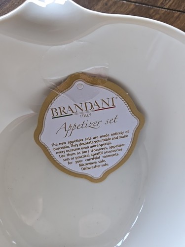 Brandani Aplle Shaped Porcelain Appetizer Bowl 11 in New | eBay