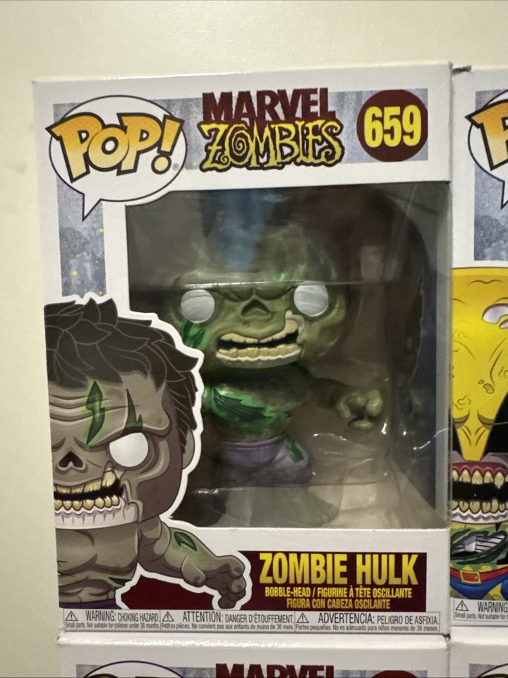 Funko Pop! Vinyl: Marvel Zombies 6 Set Hulk, Wolverine, Daredevil ...