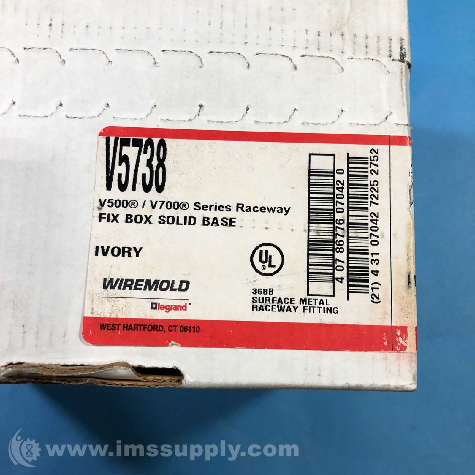 Wiremold V5738 Box of 5 4-3/4" Solid Base Fixture Boxes FNFP | eBay